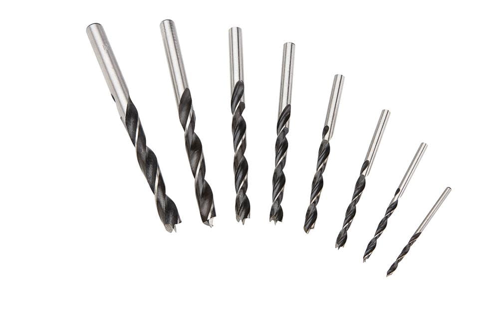 Fisch 8 Piece Chrome Vanadium Metric Brad Point Bit Set - Walmart.com