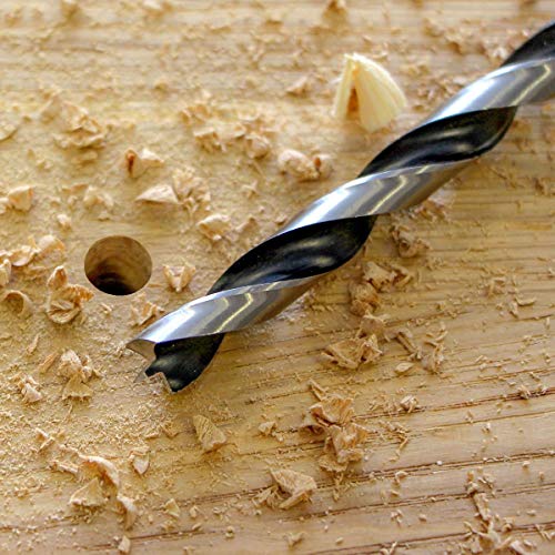 Fisch Brad Point Drill Bit Set, 29-Piece Chrome Vanadium Wood Drill ...