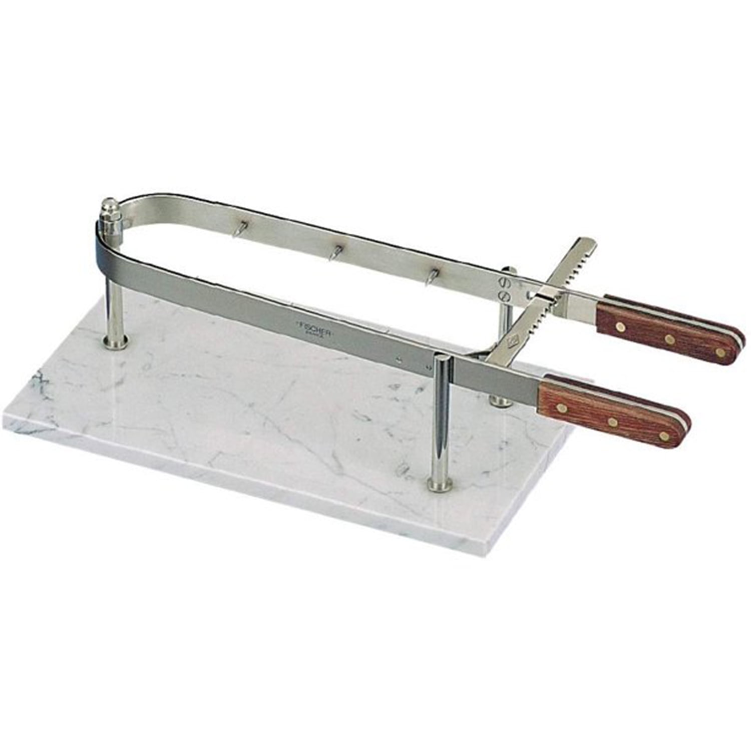 Fischer-Bargoin French De Luxe Ham Holder, Marble Tray, Stainless Steel ...