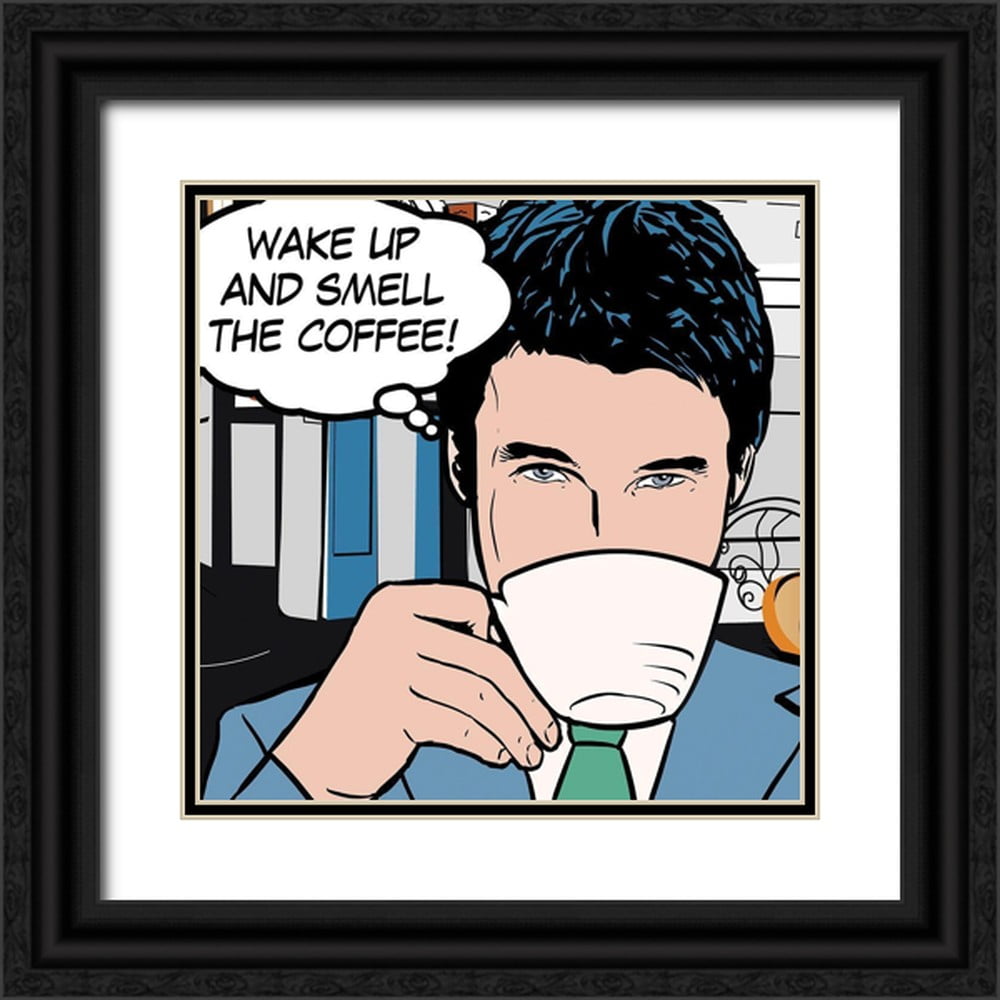 Fischer, David 15x15 Black Ornate Wood Framed with Double Matting ...