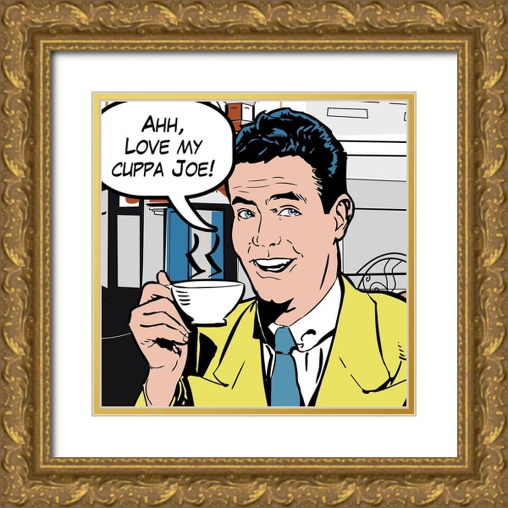 Fischer, David 20x20 Gold Ornate Wood Framed with Double Matting Museum ...