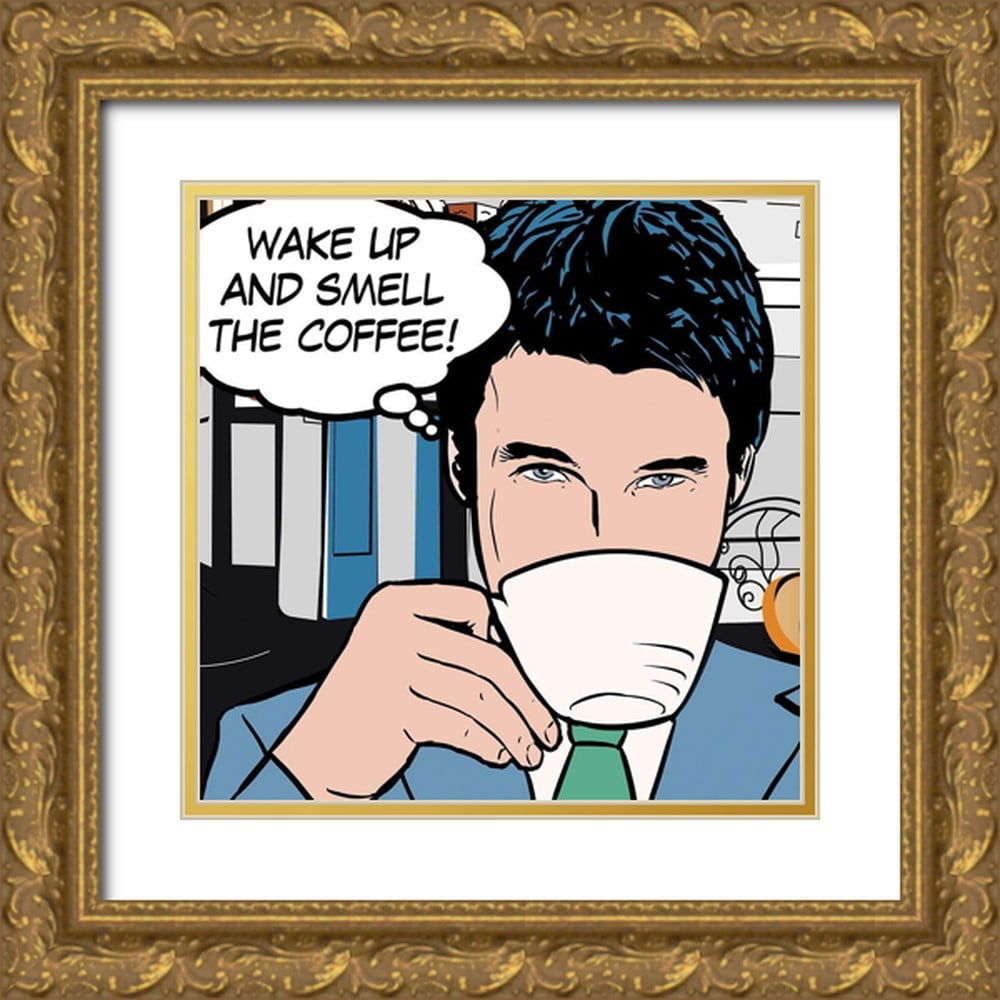 Fischer, David 26x26 Gold Ornate Wood Framed with Double Matting Museum ...