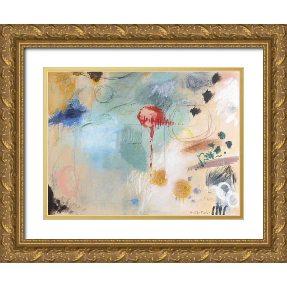 Fischer, Kyoko 18x15 Gold Ornate Wood Framed with Double Matting Museum ...