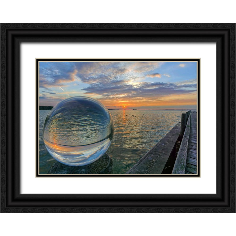 Fischer, Rolf 14x11 Black Ornate Wood Framed with Double Matting Museum ...