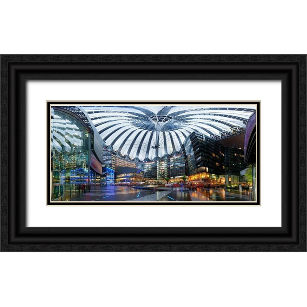 Fischer, Rolf 18x11 Black Ornate Wood Framed with Double Matting Museum ...
