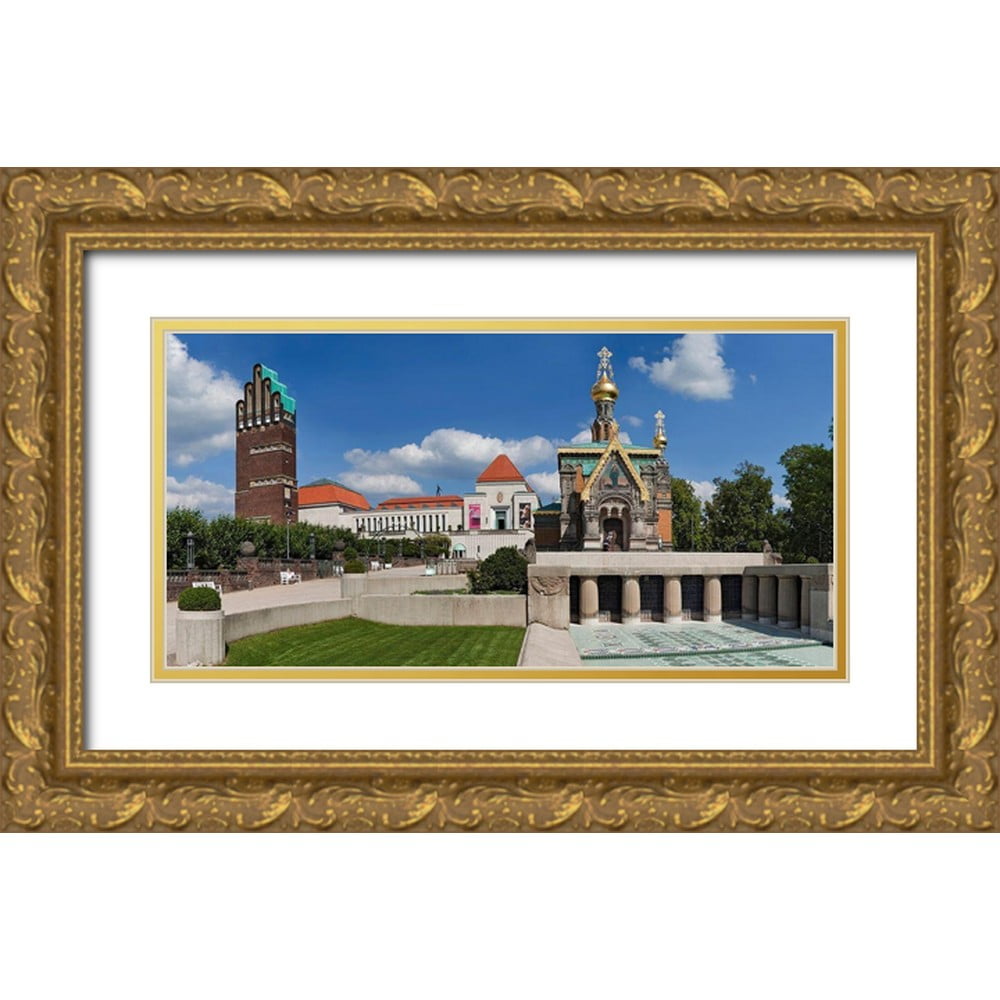 Fischer, Rolf 18x11 Gold Ornate Wood Framed with Double Matting Museum ...