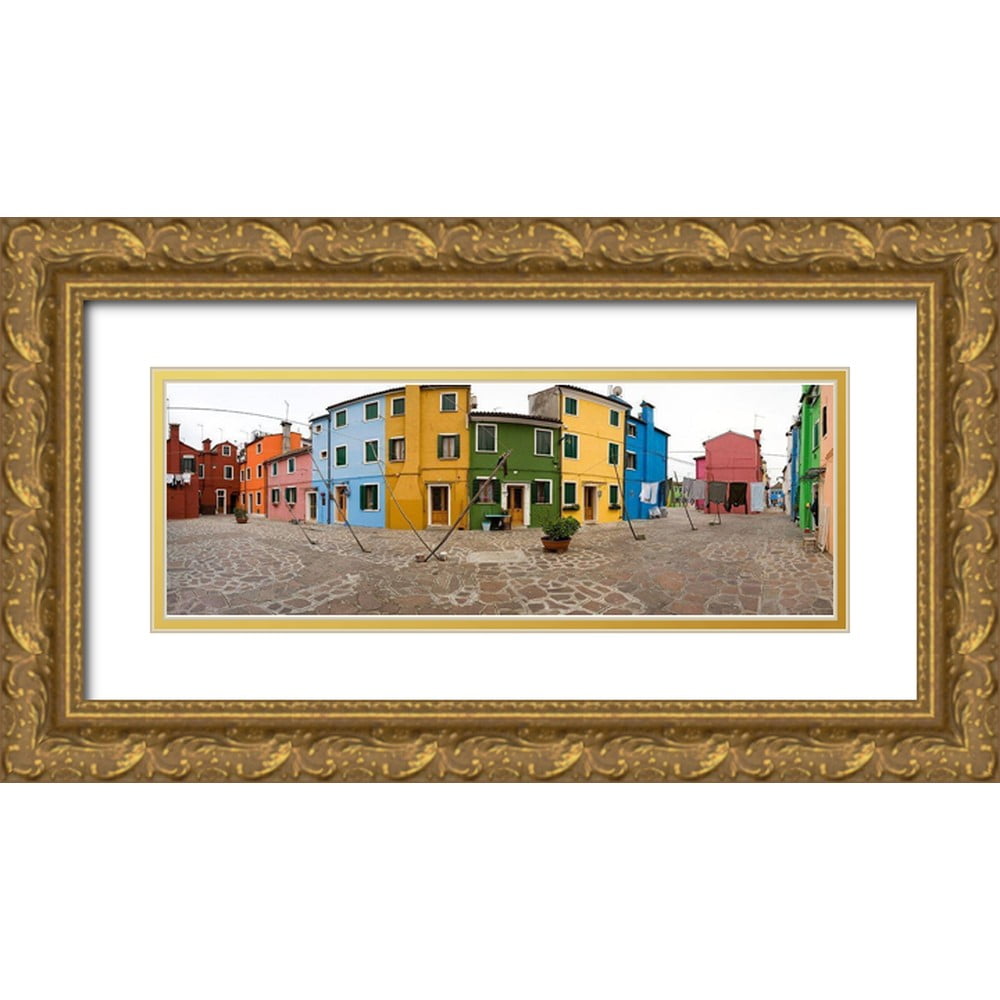 Fischer, Rolf 24x11 Gold Ornate Wood Framed with Double Matting Museum ...