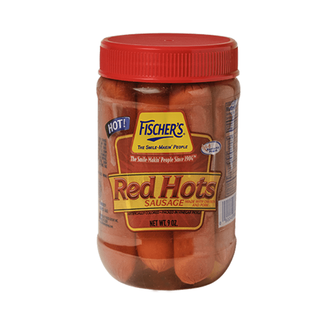Fischer's Ready To Eat Red Hots Sausage 9oz Jar - Walmart.com