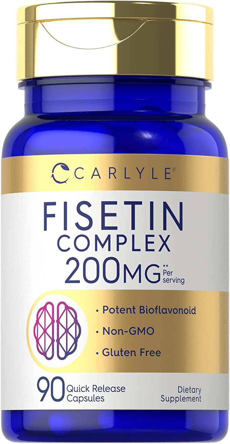 Carlyle Fisetin Complex 200mg - 90 Capsules for Human Support - Walmart.com