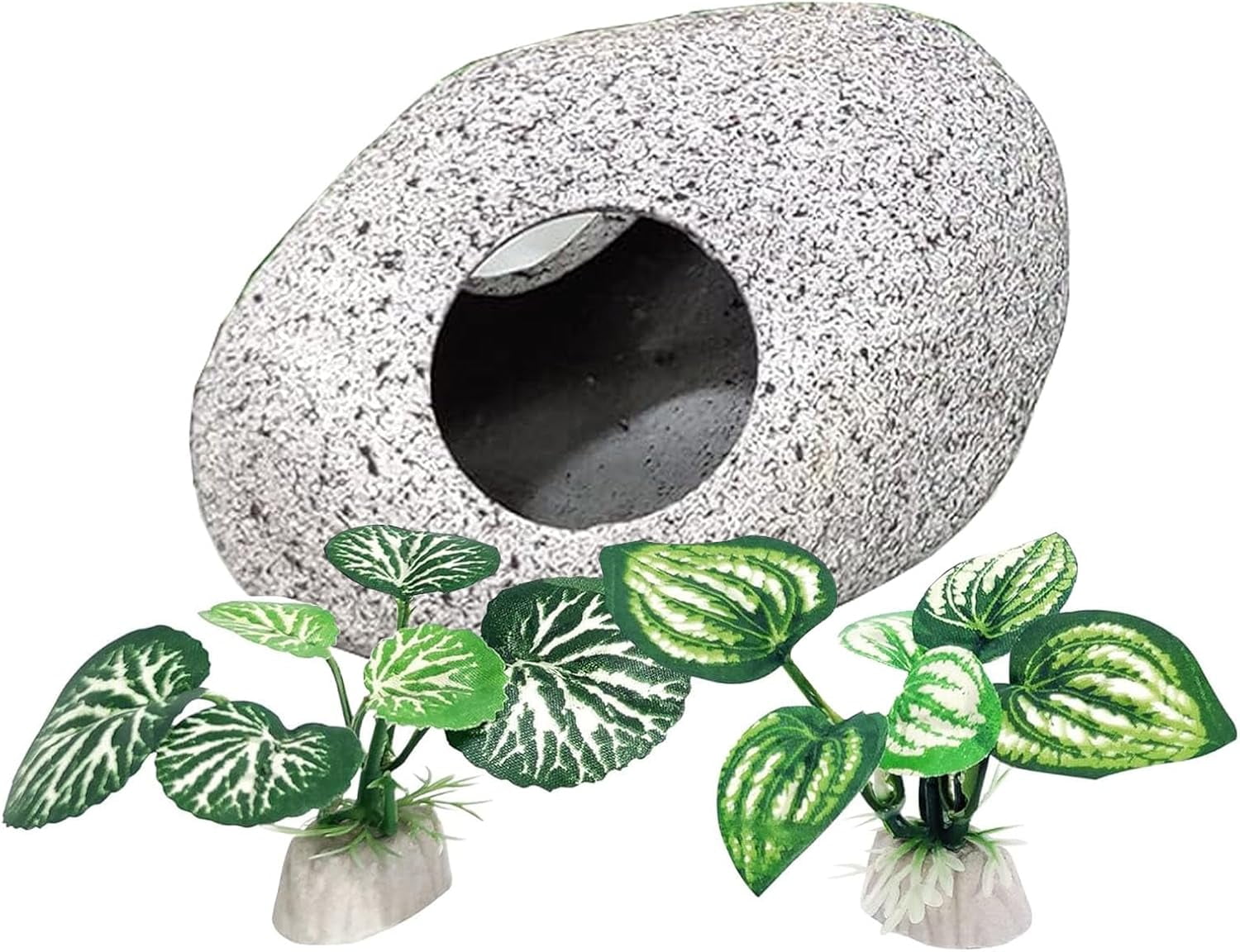 Fish Aquarium Decorations Cave Hide with Viewing Window for Betta Fish ...