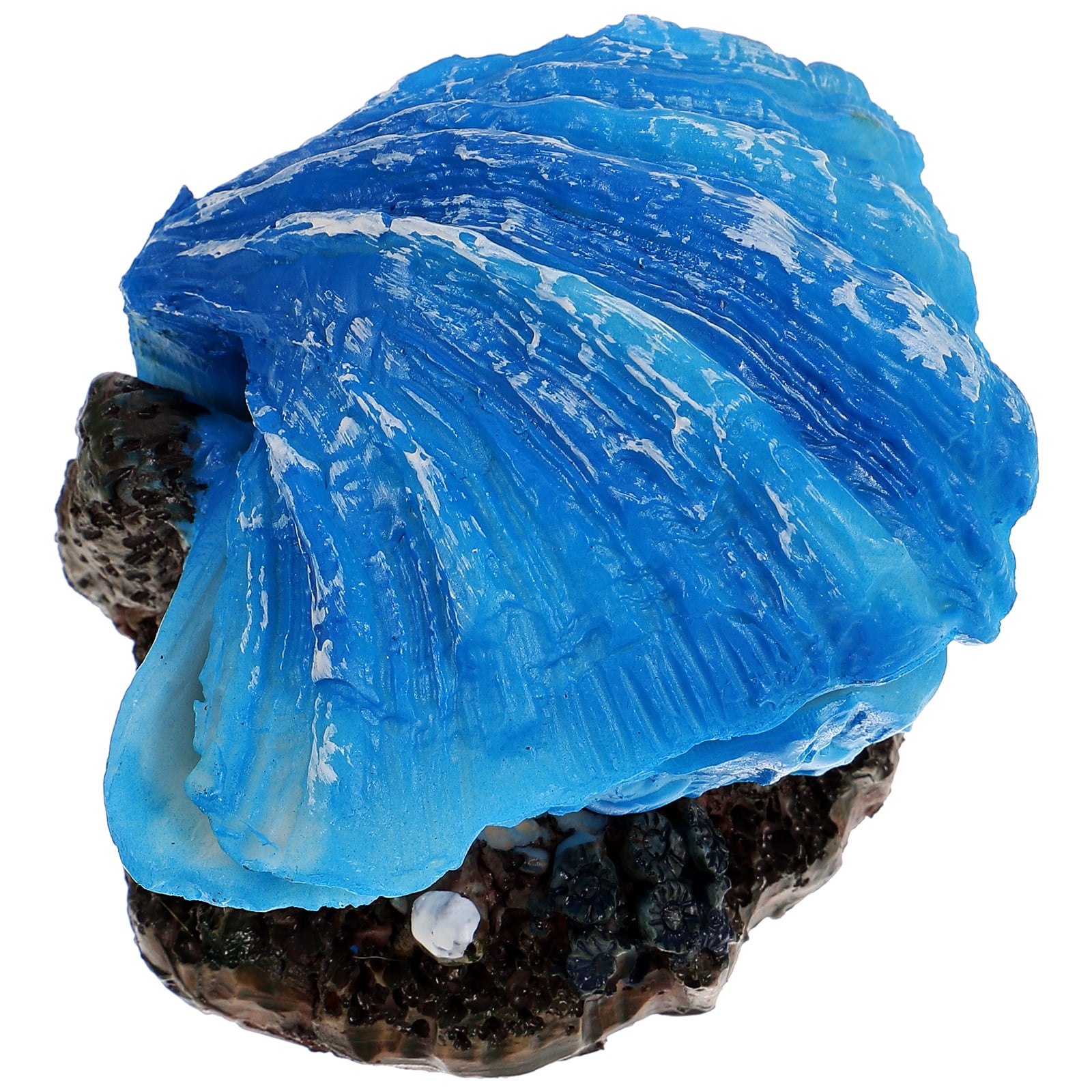 Fish Aquarium Shell Sea Water Decoration Bubble Maker Betta Resin Stuff ...