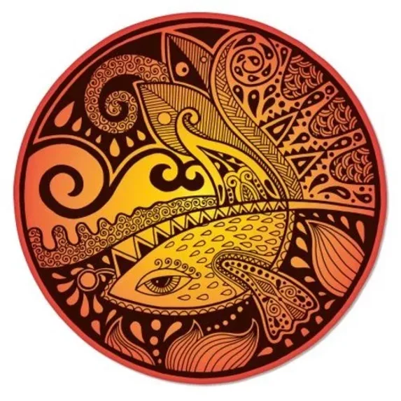 Fish Art Color Sticker Phone Decal Water Bottle Stickers Car Decals ...
