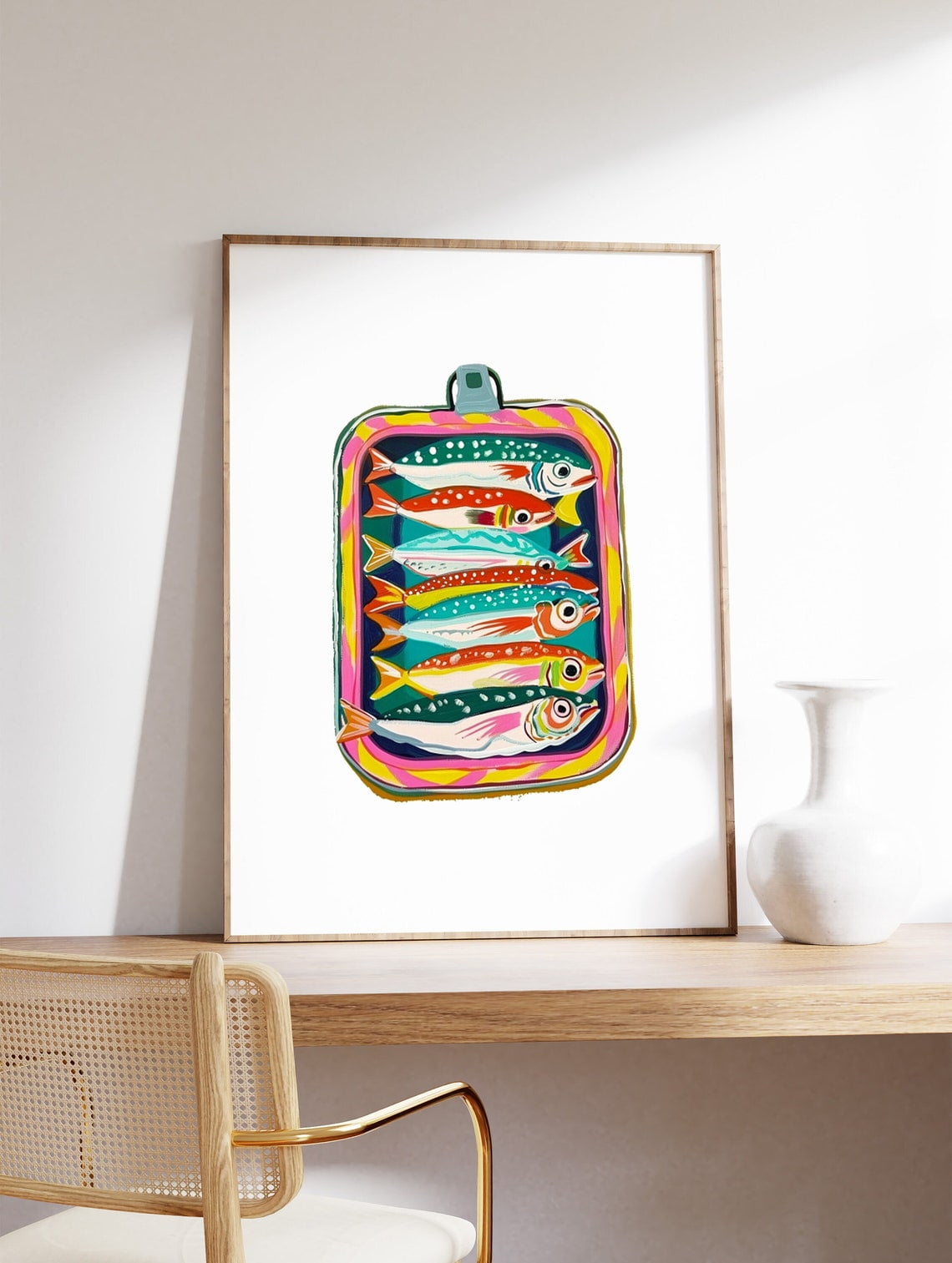 Fish Art Print, Sardines Poster, Food Art, Seafood Poster, Vintage ...