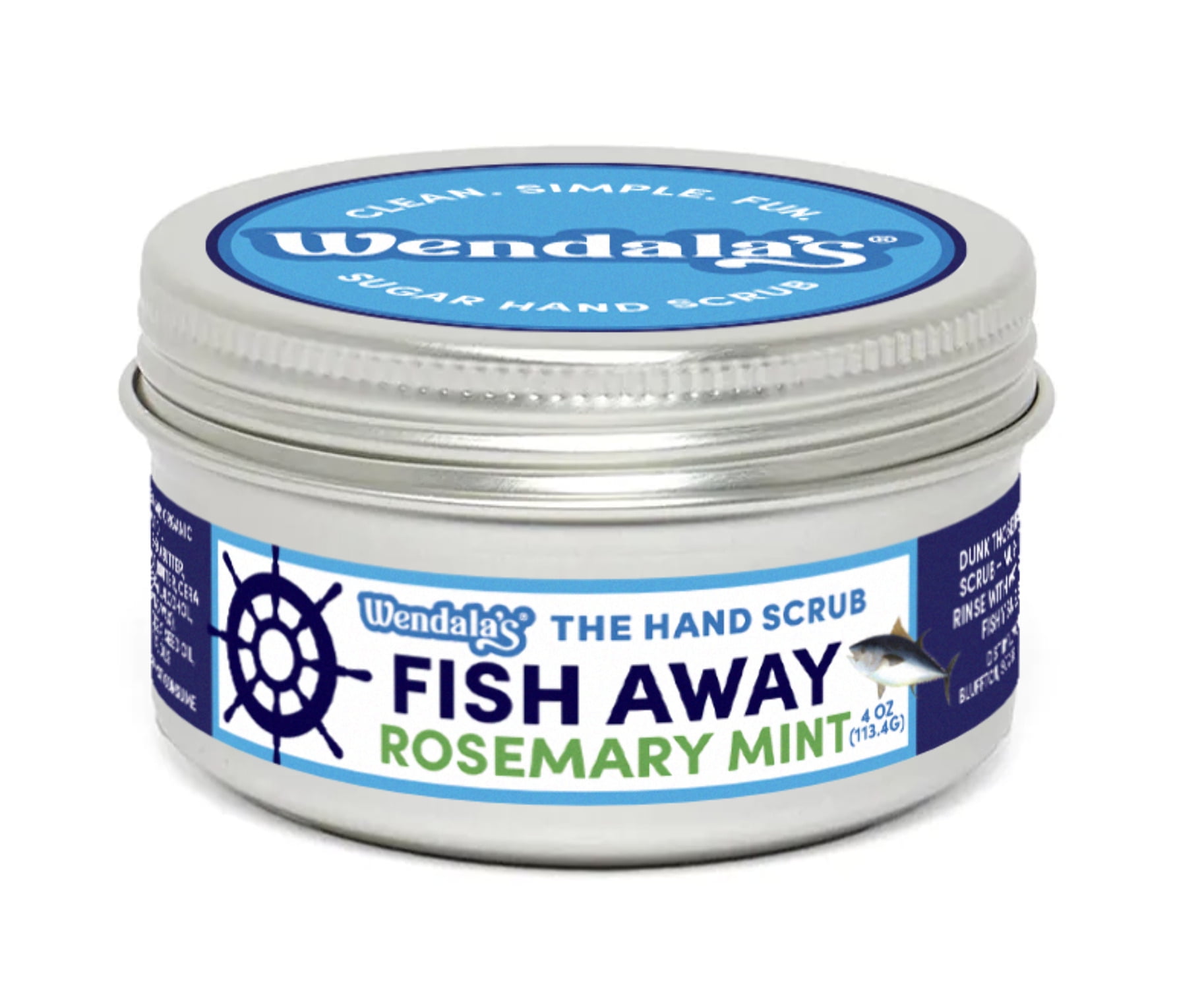 Fish Away Hand Scrub- Rosemary Mint- Odor Remover for the Hands ...
