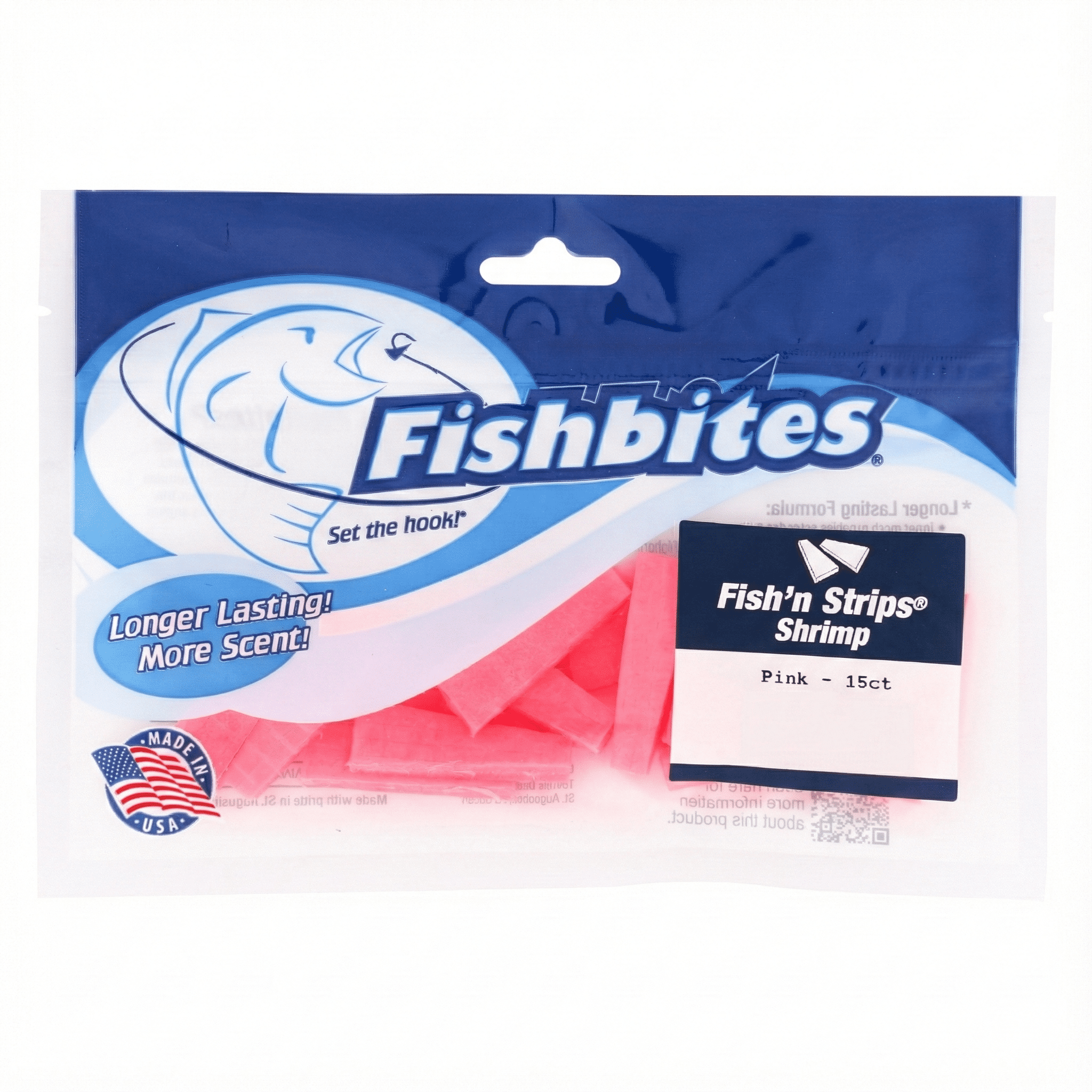 Fishbites Fish'n Strips Pink Shrimp Saltwater Fishing Lure - Walmart.com