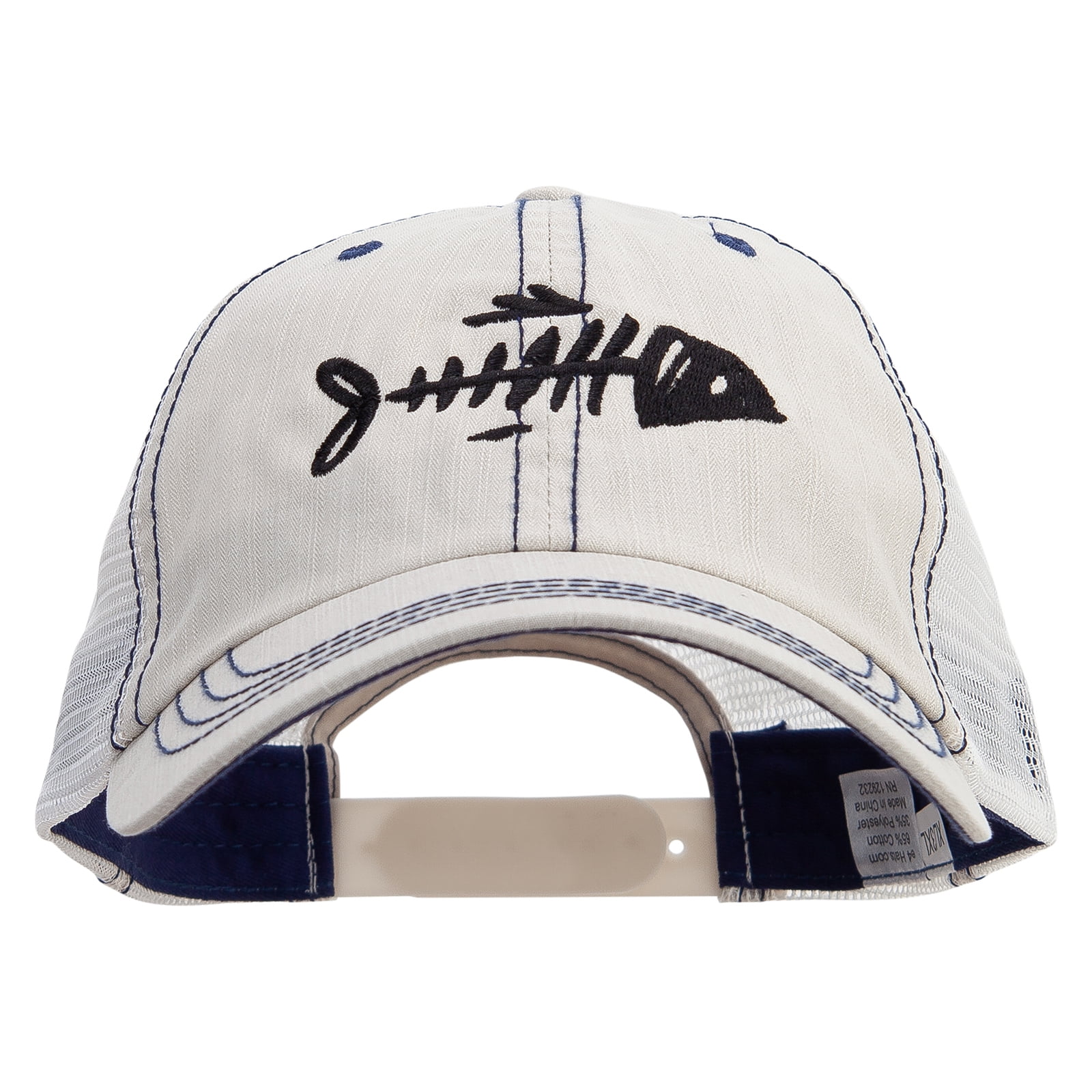 Fish Bone Big Size Special Cotton Low Profile Trucker Cap - Putty XL ...