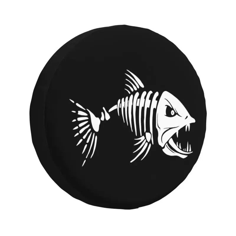 Fish Bone Fishing Skeleton Tire Cover 4WD 4x4 SUV Spare Wheel Protector ...