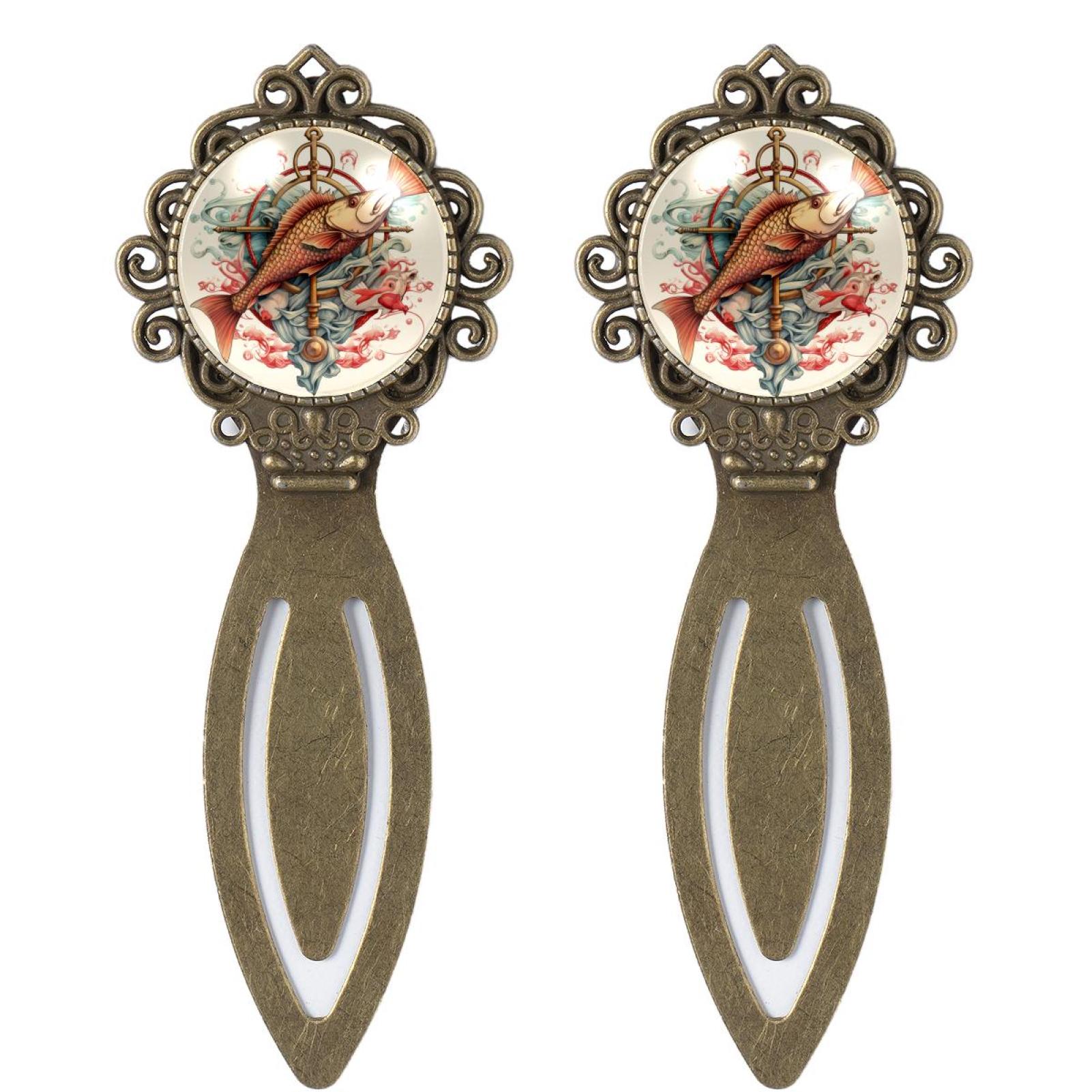 Fish Book Marks: Vintage Copper-Colored Lace Bookmarks - Set of 2 ...