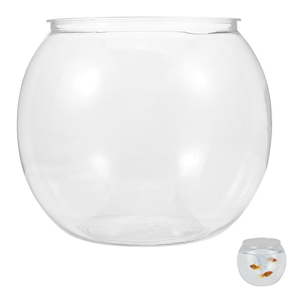 BESTONZON Decorative Fish Tank Transparent Office Decor Simple and ...