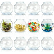 16 oz Clear Mini Plastic Fish Bowls (12 Pack) for Drinks, Decorations ...