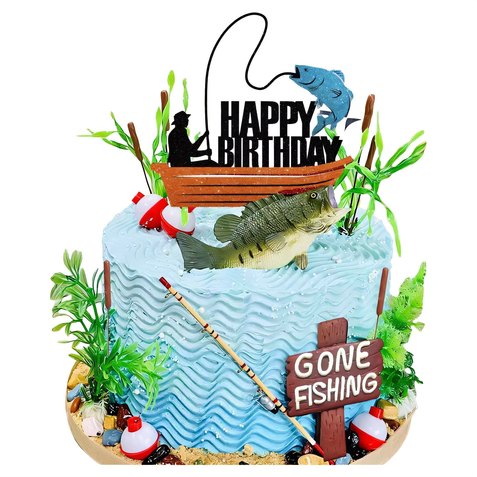 Fish Cake Topper For Fish Cake Decorations - Walmart.com