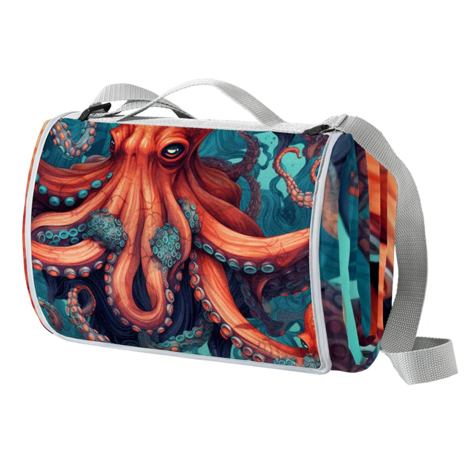 Fish Canvas Beach Blanket Picnic Mat - Oversized Waterproof Outdoor ...