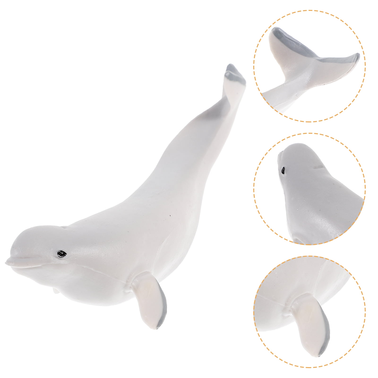 SOPOTUTU Living Sea Animal Models Whale Figure Grey Plastic Toy Set ...