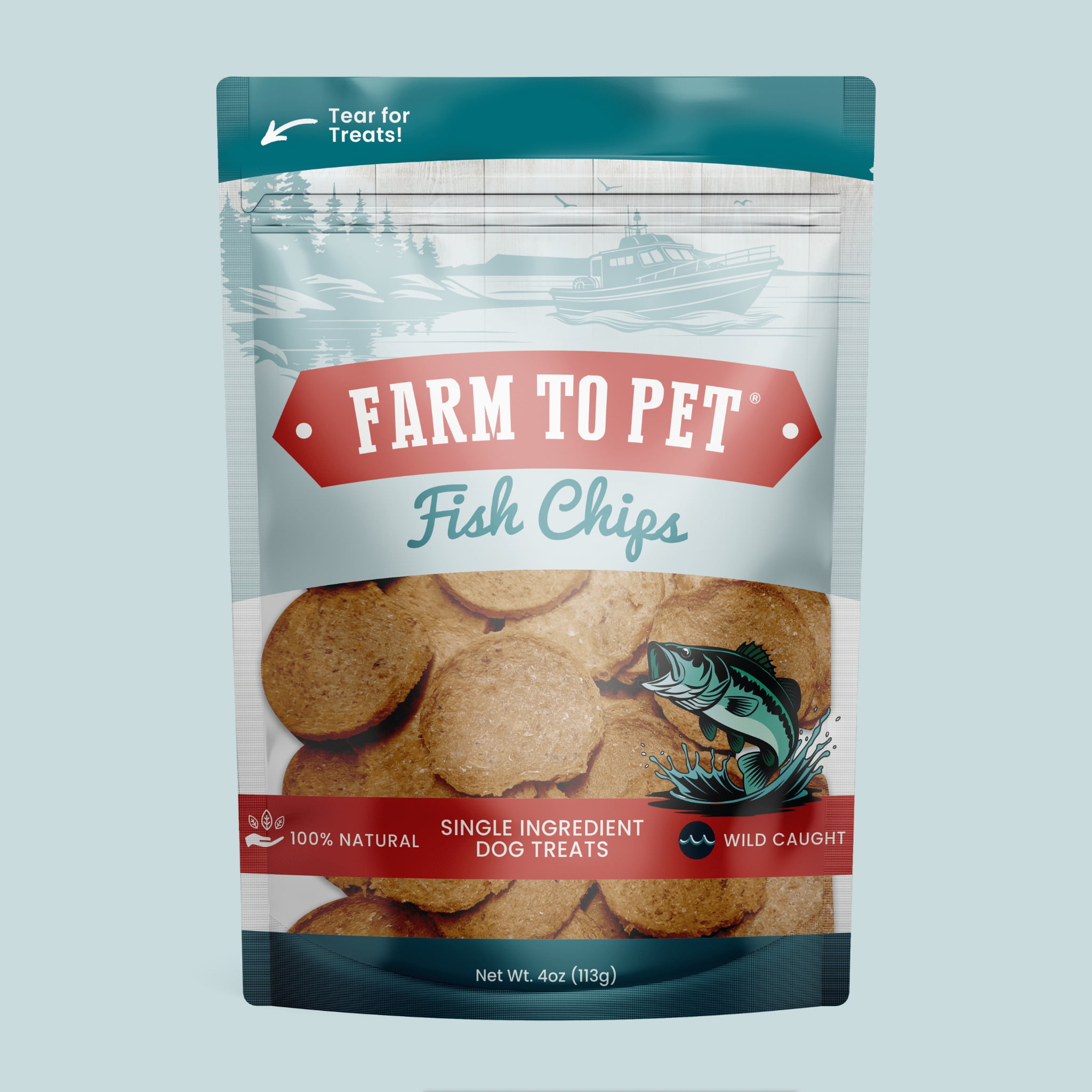 Fish Chips for Dogs | Wild-Caught Fish Dog Treats - Walmart.com