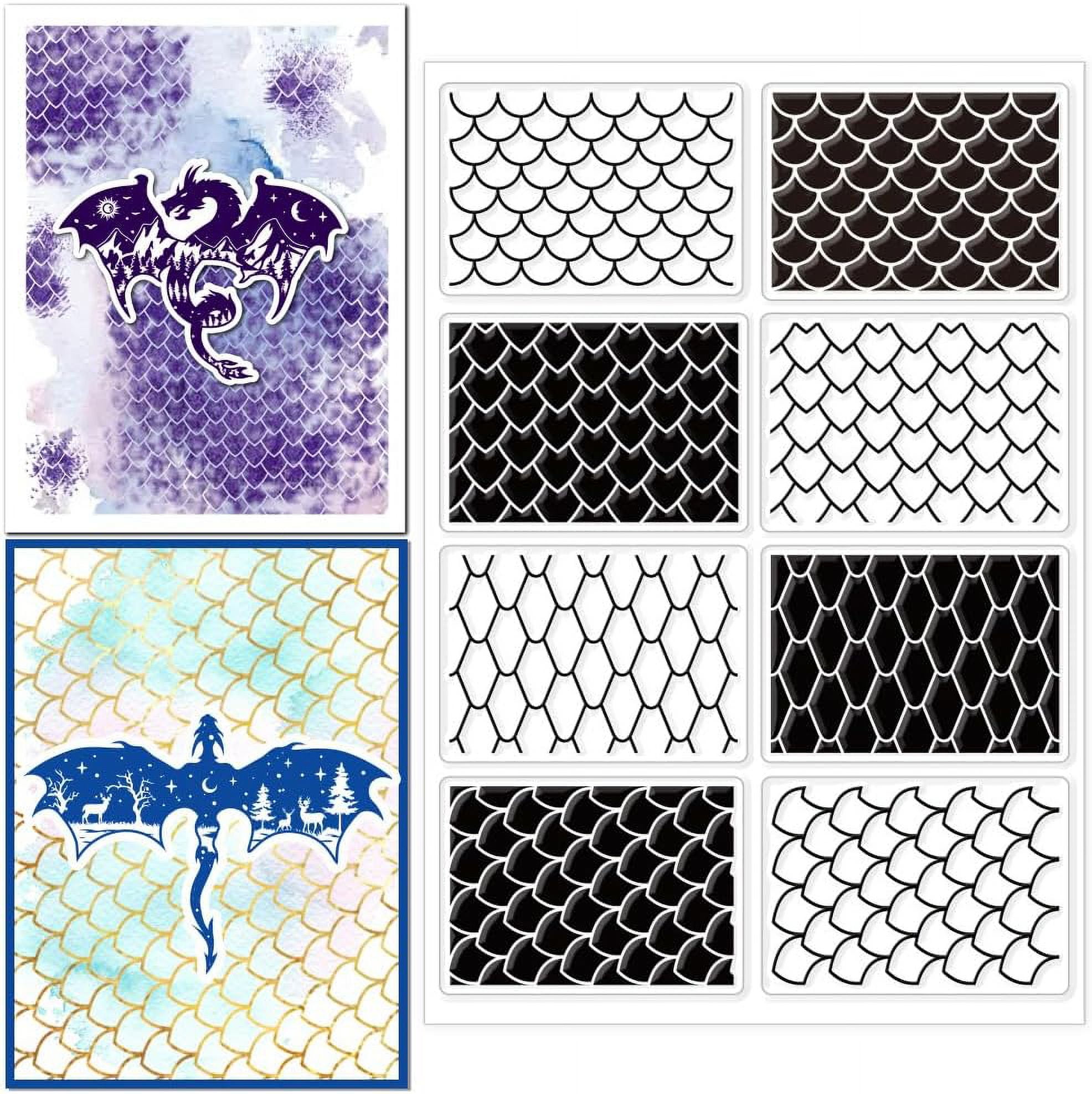 Fish Clear Stamp Ocean Clear Stamp Word Background Stamp Silicone Clear ...