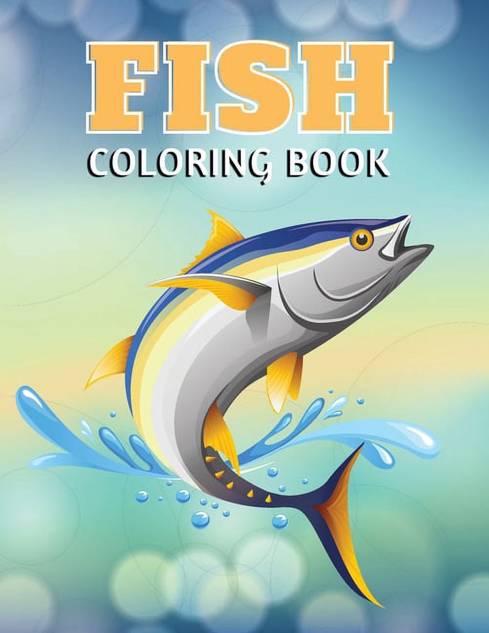 Fish Coloring Book for adults : Stress Relief Coloring Book - Fish Book ...