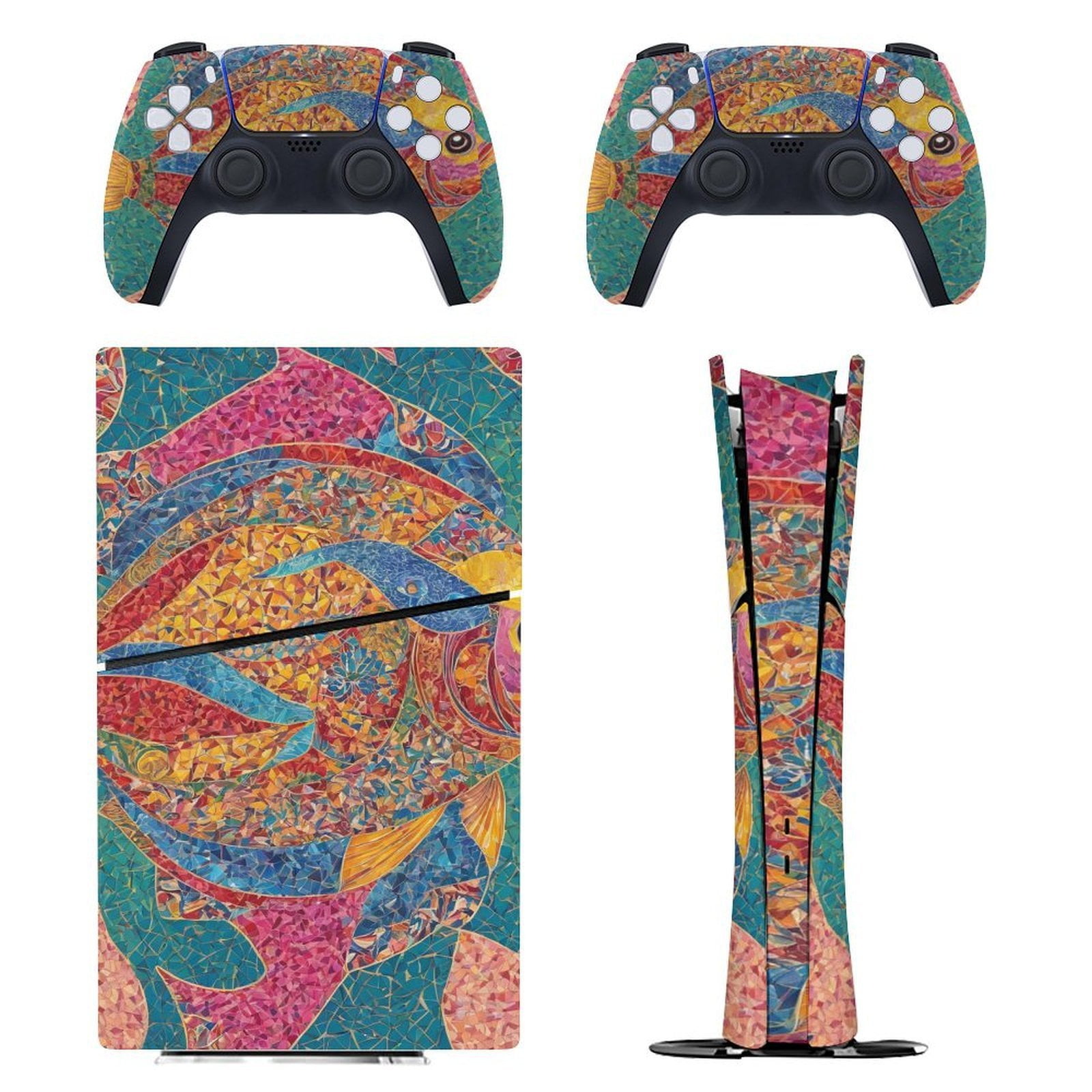 Fish Console Skin Bundle for PS5 Pro Slim Disc & Digital / PS4 – Full ...