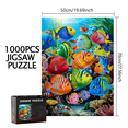 Fish, Coral 500pcs/1000pcs Jigsaw Puzzle Game-Gift-Family Interactive Game-Puzzle DIY-Home ...