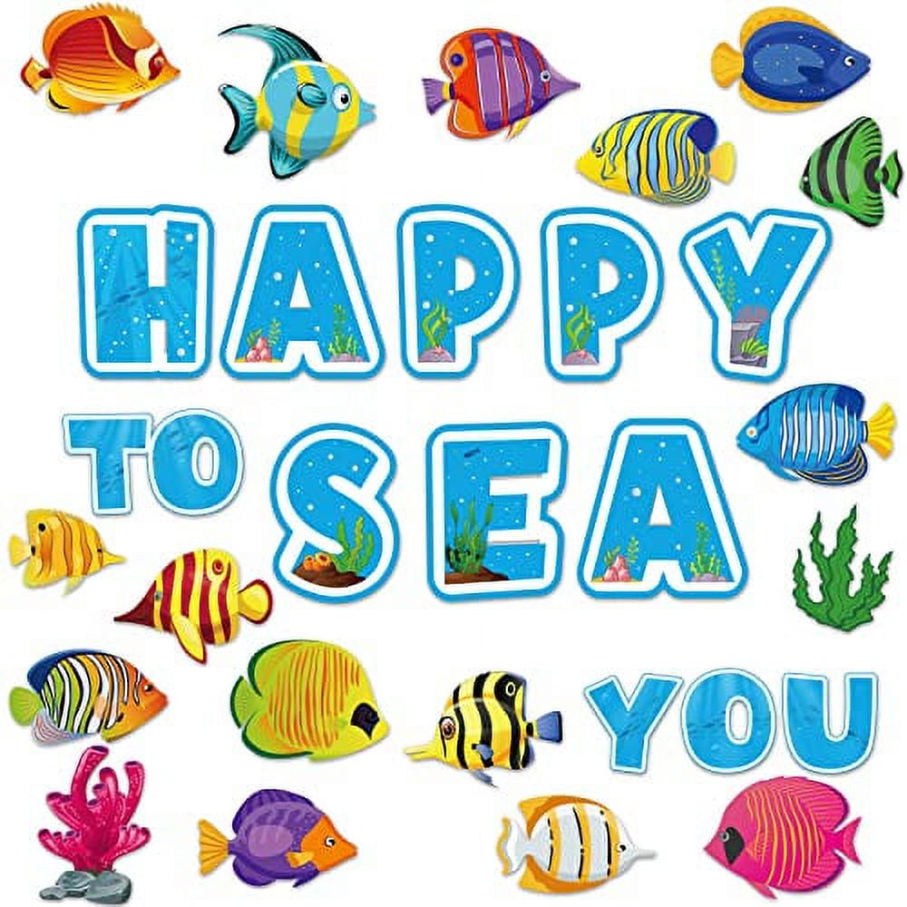 Fish Cutouts Tropical Fish .. Classroom Bulletin Board Decorations ...