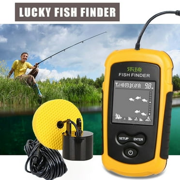 Walbest Portable Lake Sea Fishing Smart Fish Finder, Depth Alarm ...