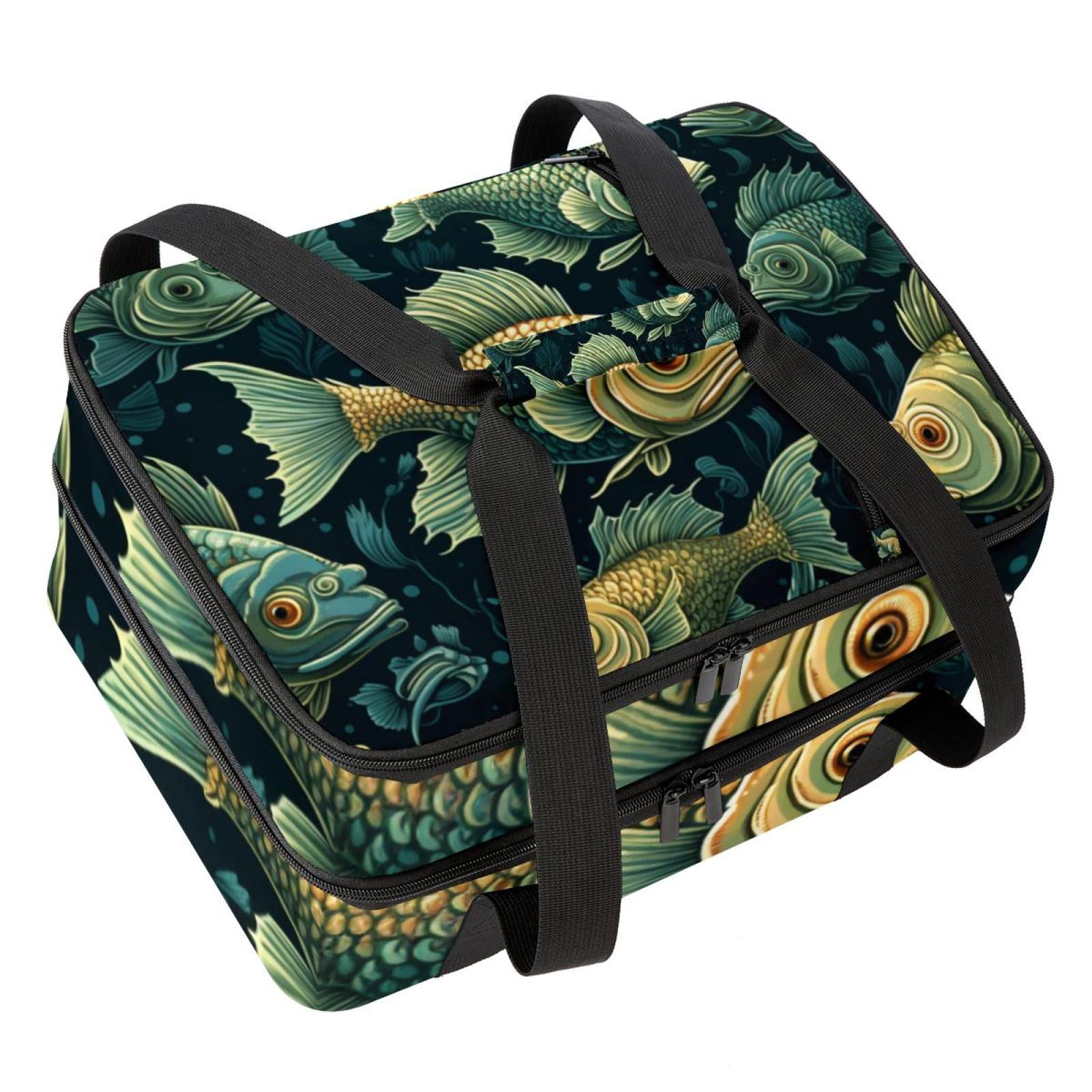 Fish Double Layered Insulated Refrigerated Large Capacity Lunch Bag ...
