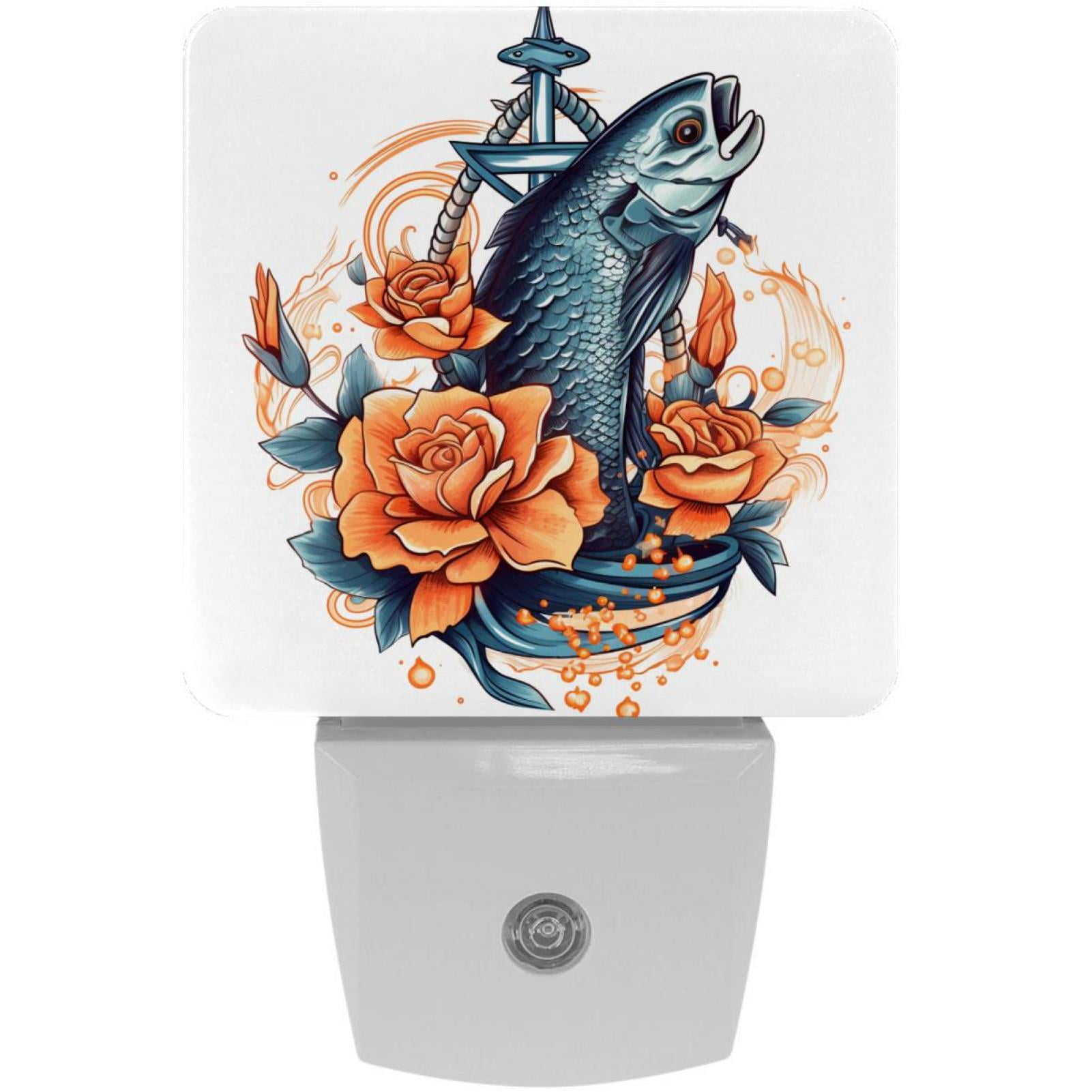 Fish Enhance Your Space with LED Square Night Lights - Versatile ...