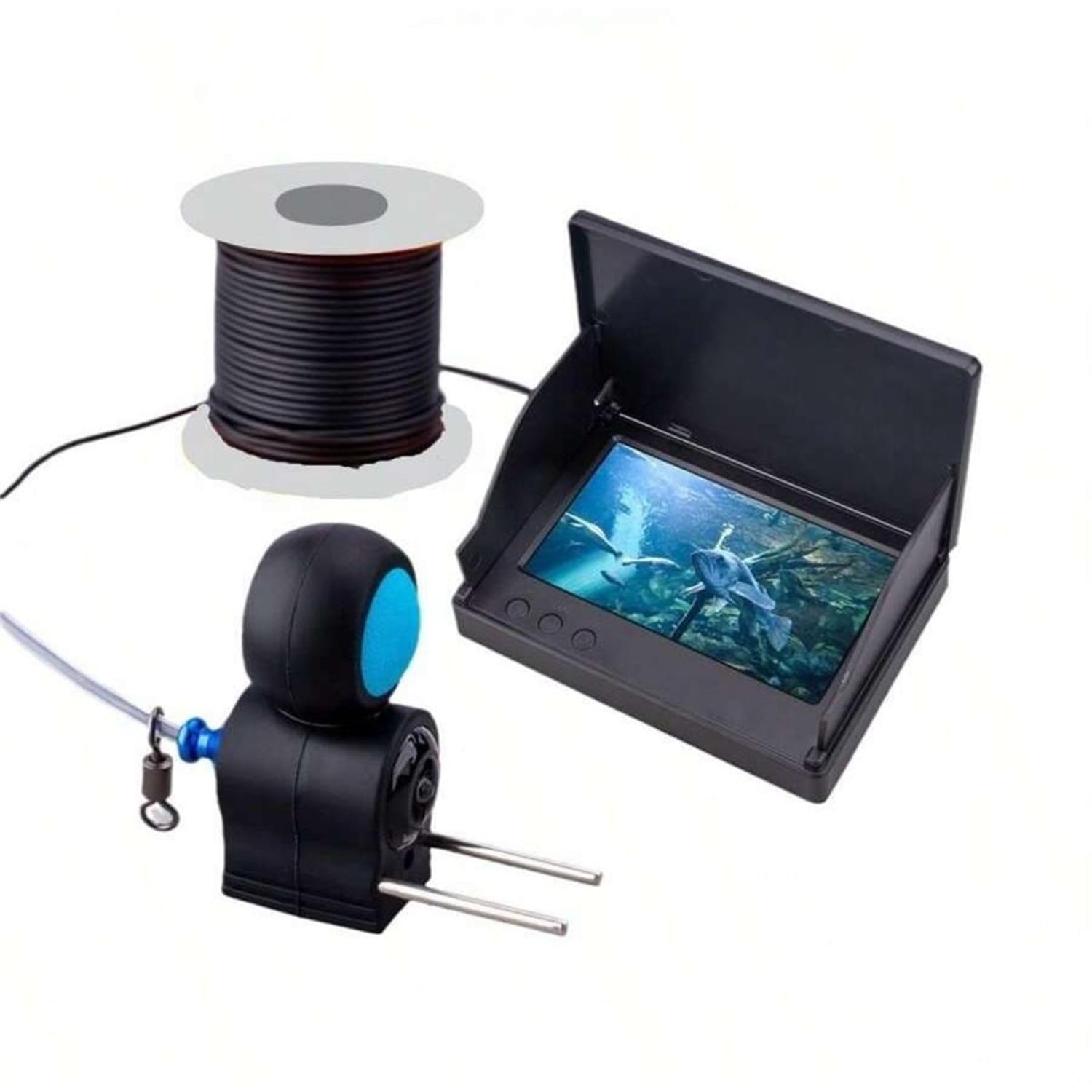 Fish Finder/Underwater Camera -4.3-inch IPS Full View Display | 12 Hour ...