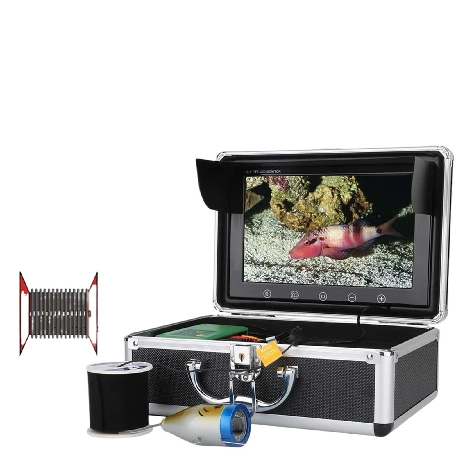 Fish Finder Underwater Fishing Camera 15pcs White LEDs + 15pcs Infrared ...