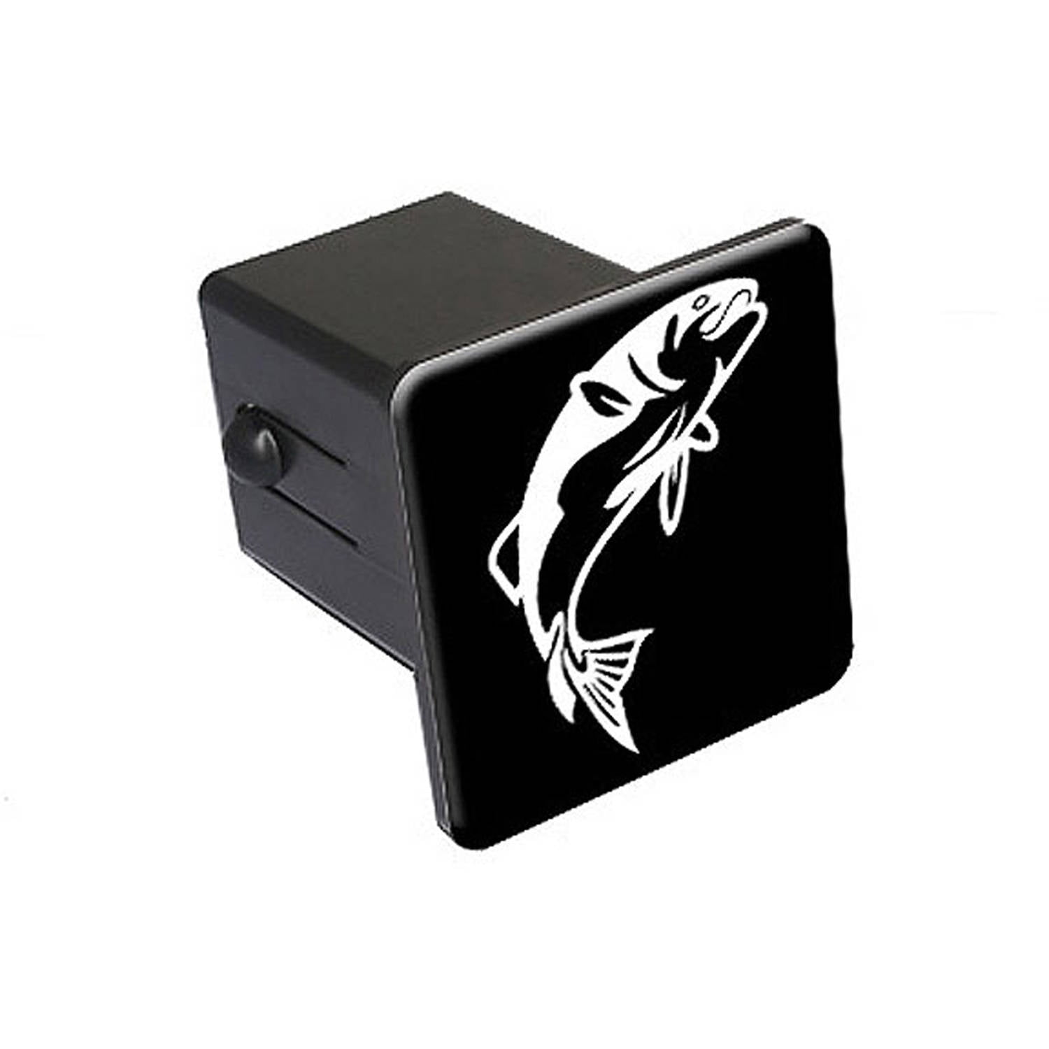 Fish Fishing Jumping Bass 2" Tow Trailer Hitch Cover Plug Insert ...