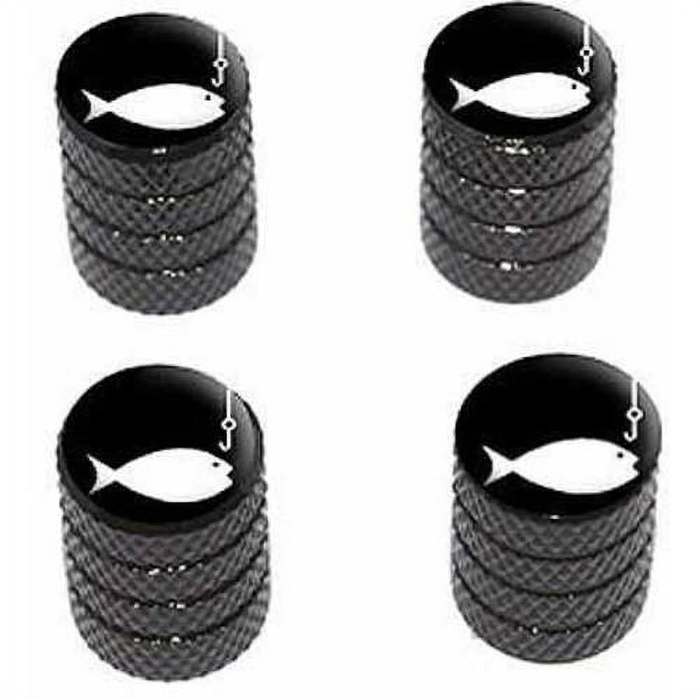 Fish Fishing Tire Rim Wheel Aluminum Valve Stem Caps, Multiple Colors ...