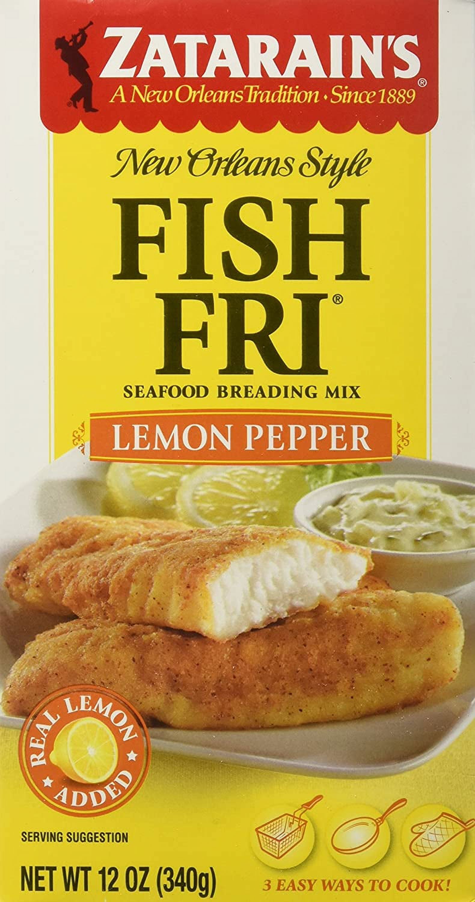 Fish Fry Lemon Pepper, 12-ounces (Pack of12) - Walmart.com