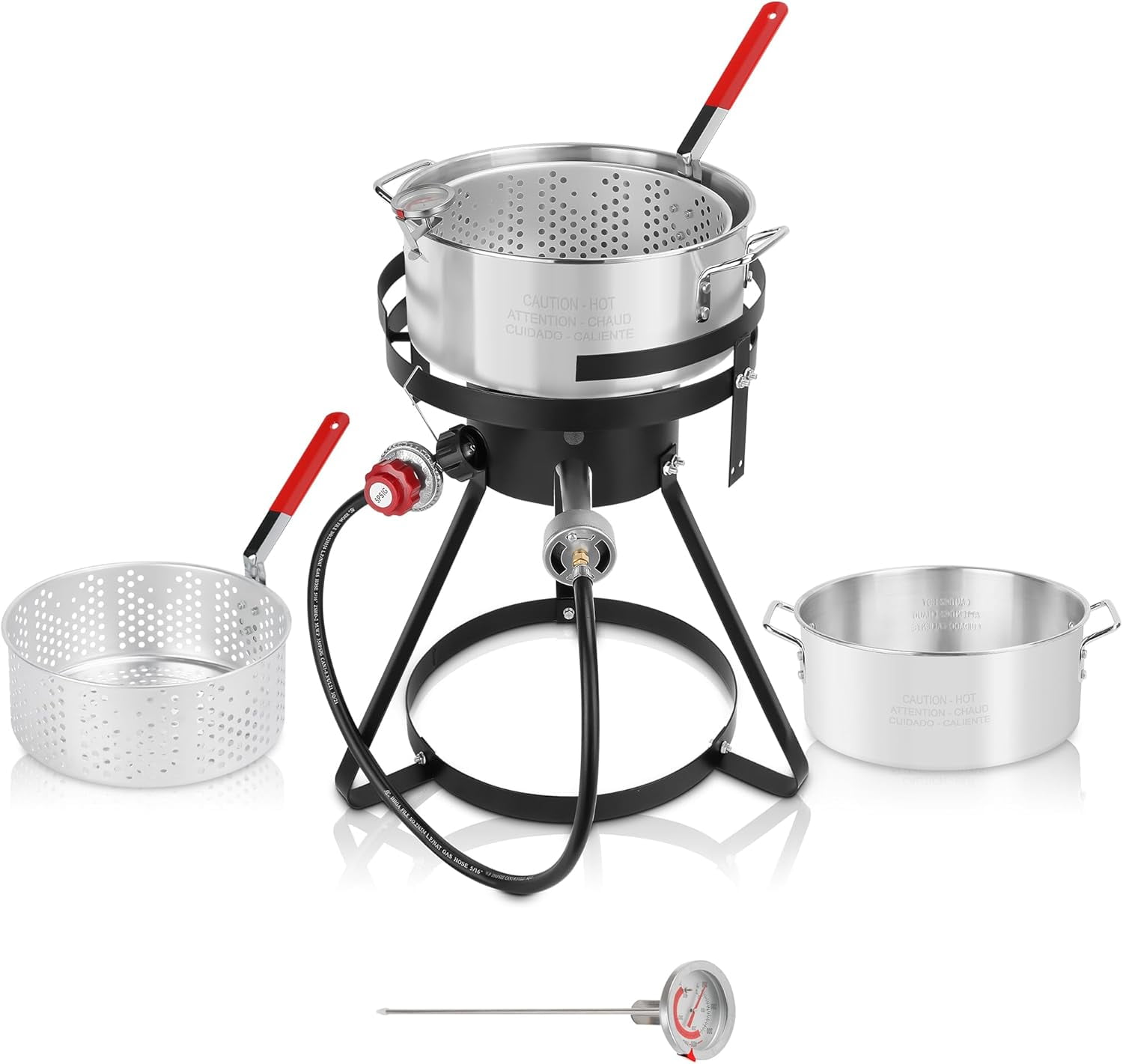 Fish Fryers, Outdoor Cooking Propane Seafood Boiler Set Steamer Kit ...