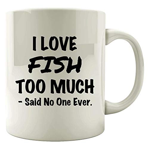 Fish Gift Idea - I Love Fish Too Much - fishing Present - Pet ...