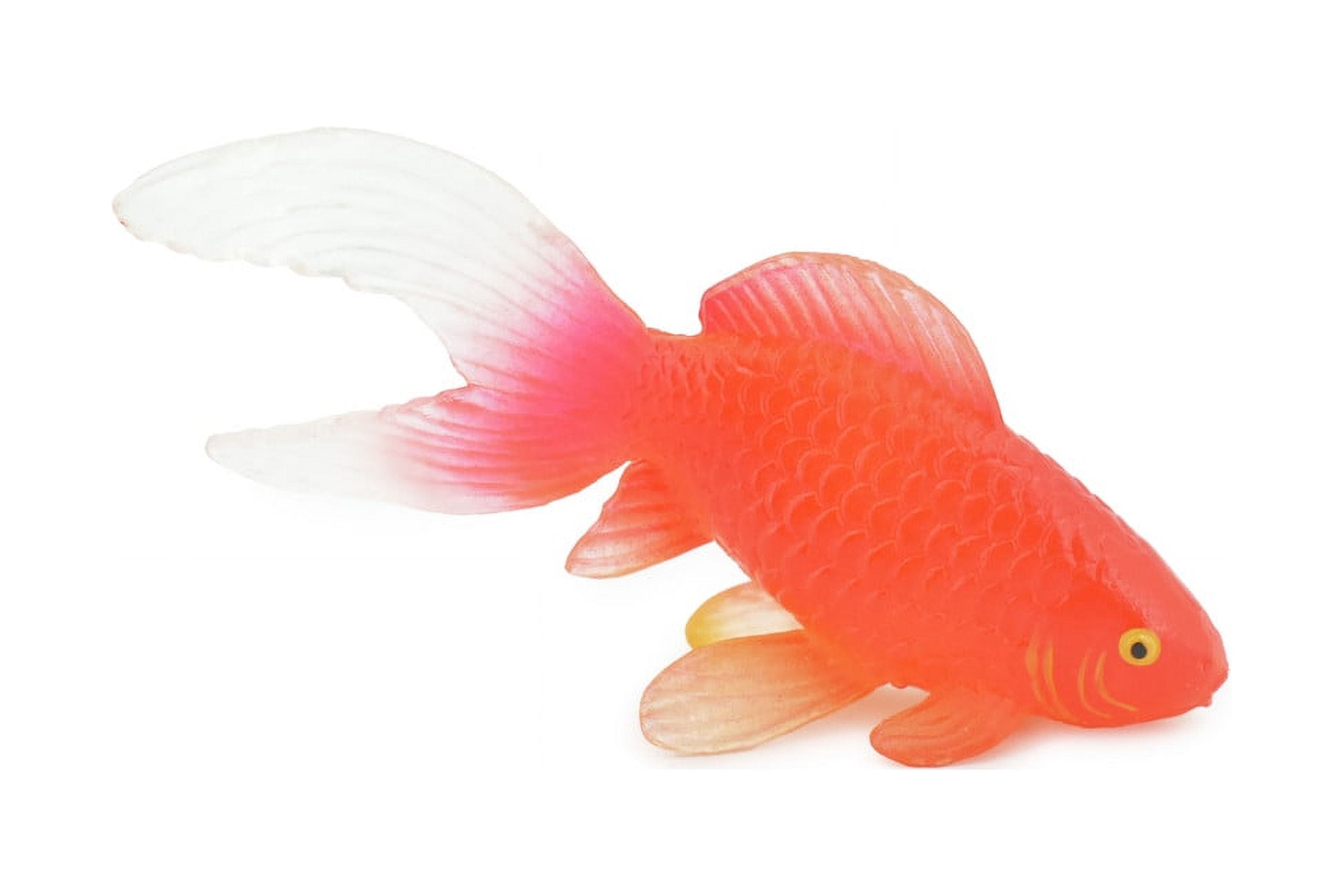 Fish, Goldfish, Common, Museum Quality, Hand Painted, Rubber, Realistic ...