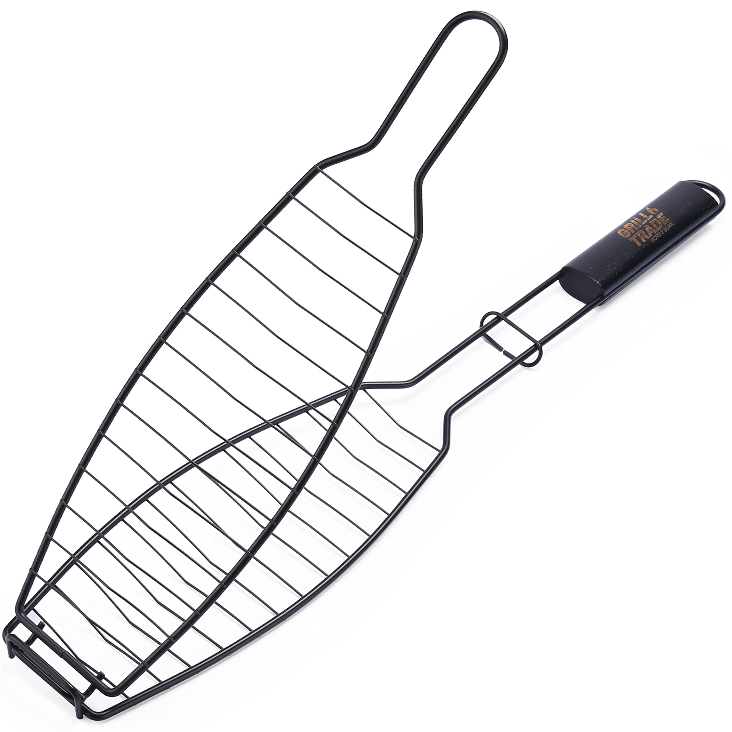 Fish Grill Basket - Fish Grilling Rack for Grill - Fish & Veggie Grill ...