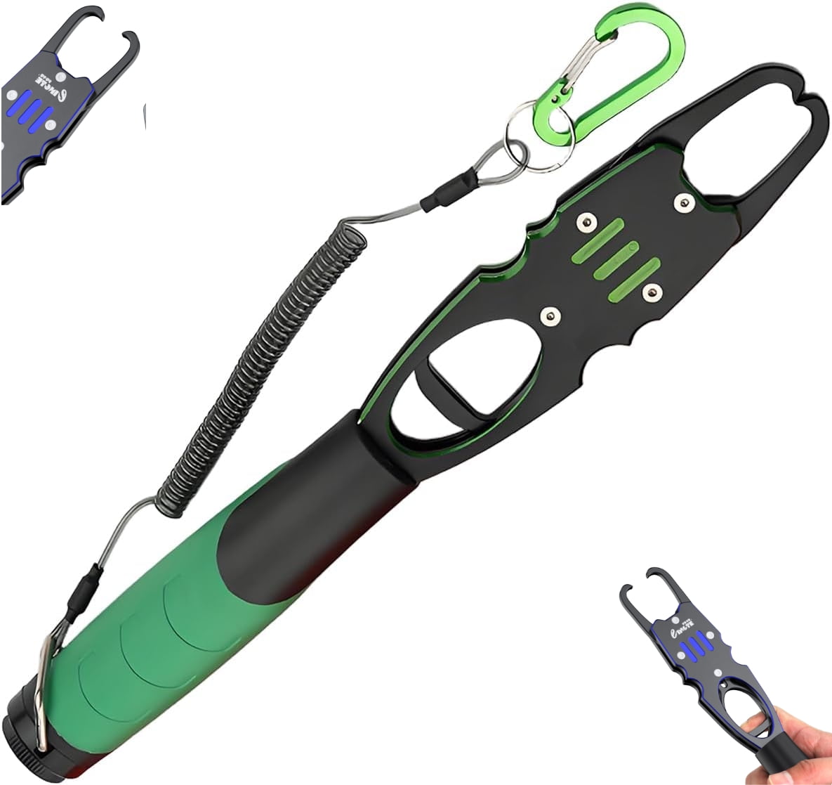 Fish Gripper, 11.81 Inch Saltwater Freshwater Lip Grabber for Secure ...