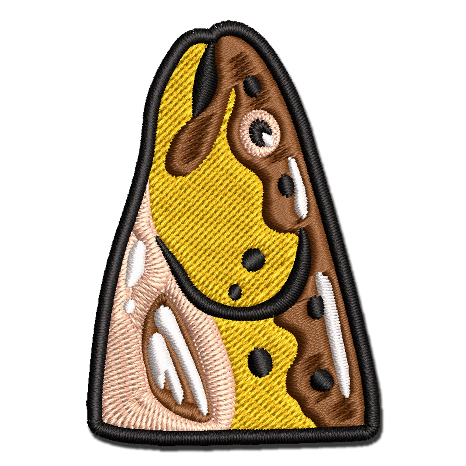 Fish Head Pocket Brown Trout Applique Multi-Color Embroidered Iron-On ...