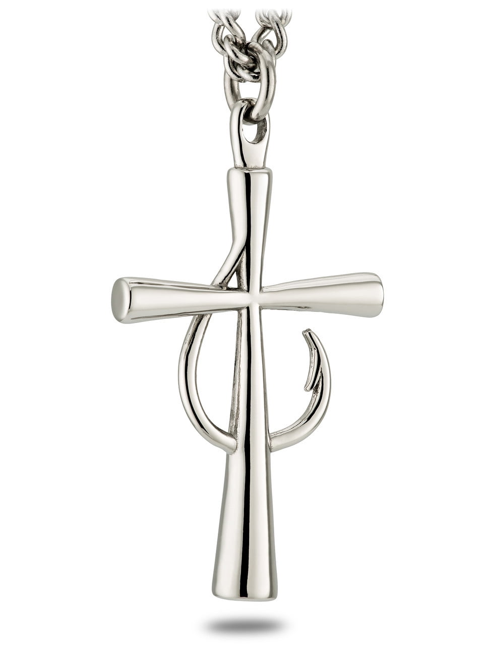 Fish Hook Cross Pendant-Matthew 4:19 by Shields of Strength - Walmart.com