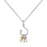 Fish Hook Pendant Necklace - Fishing Enthusiast Gift - Gold, Rose Gold ...