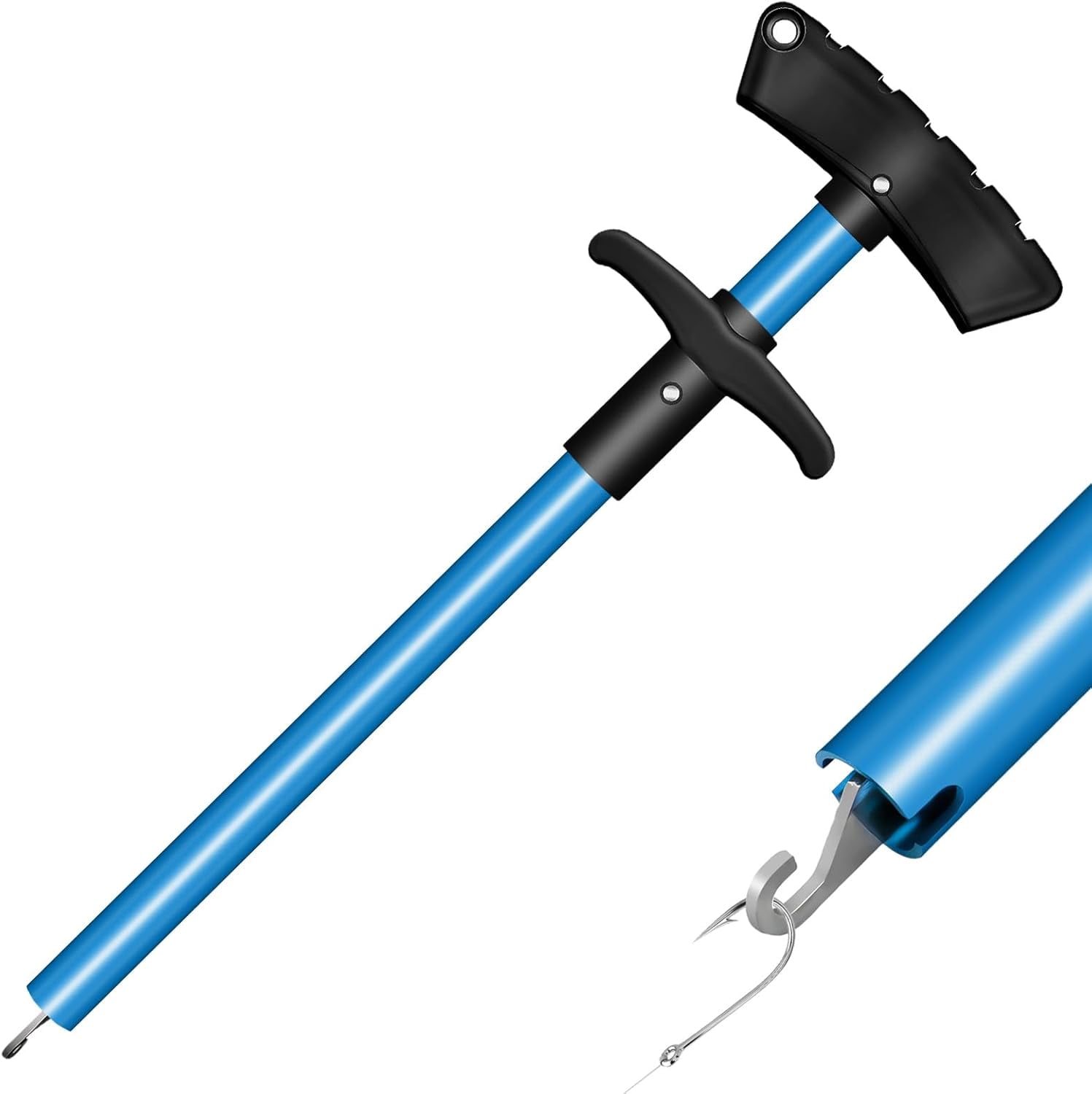 Fish Hook Remover Tool, Aluminum Fishing Hook Remover Fish Dehooker ...
